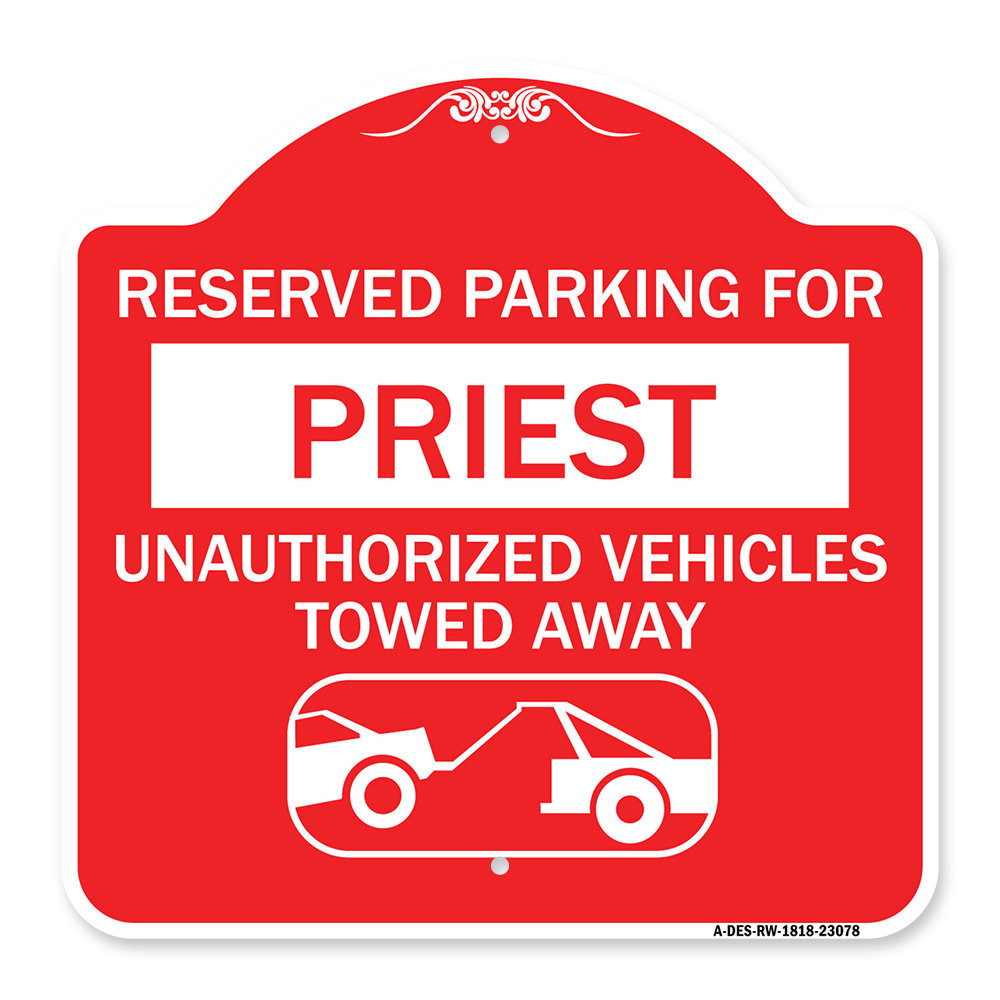 SignMission Signmission Designer Series Sign - Reserved Parking For ...