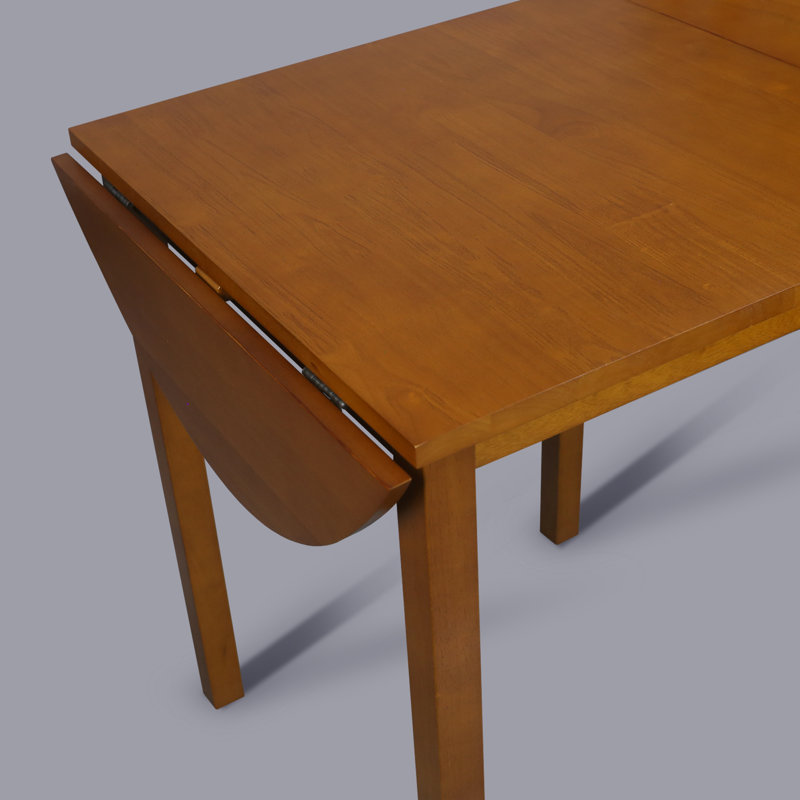 Winston Porter Wings 100% Solid Wood Dining Room Drop Leaf Table ...