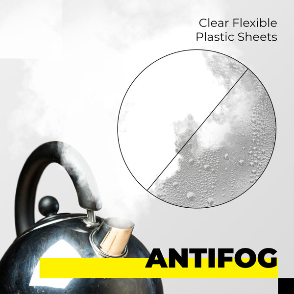 UP DESK SHIELD Crystal Petg Plastic Transparent Sneeze Guard Desk ...