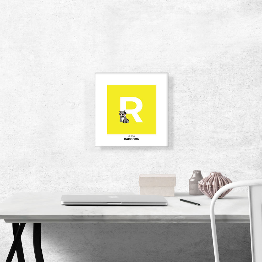 ARTCANVAS Kids Animal Alphabet Letter R - Wrapped Canvas Textual Art ...