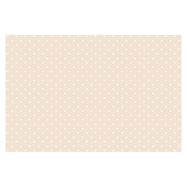 East Urban Home No. YK58 White Hearts on Cream 2.25m x 3.36m Textured ...