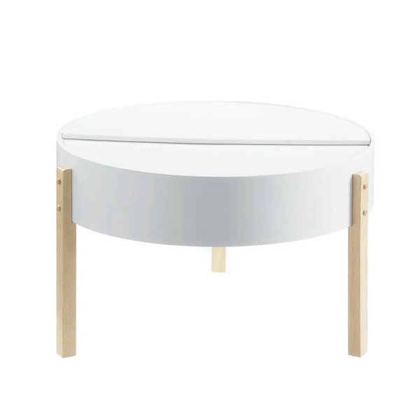 Latitude Run® Round Coffee Table Round Living Room Table Modern Coffee ...