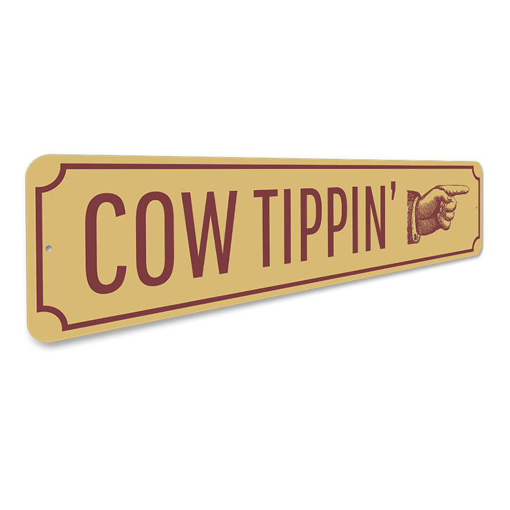 Lizton Sign Shop, Inc Cow Tippin Aluminum Sign | Wayfair