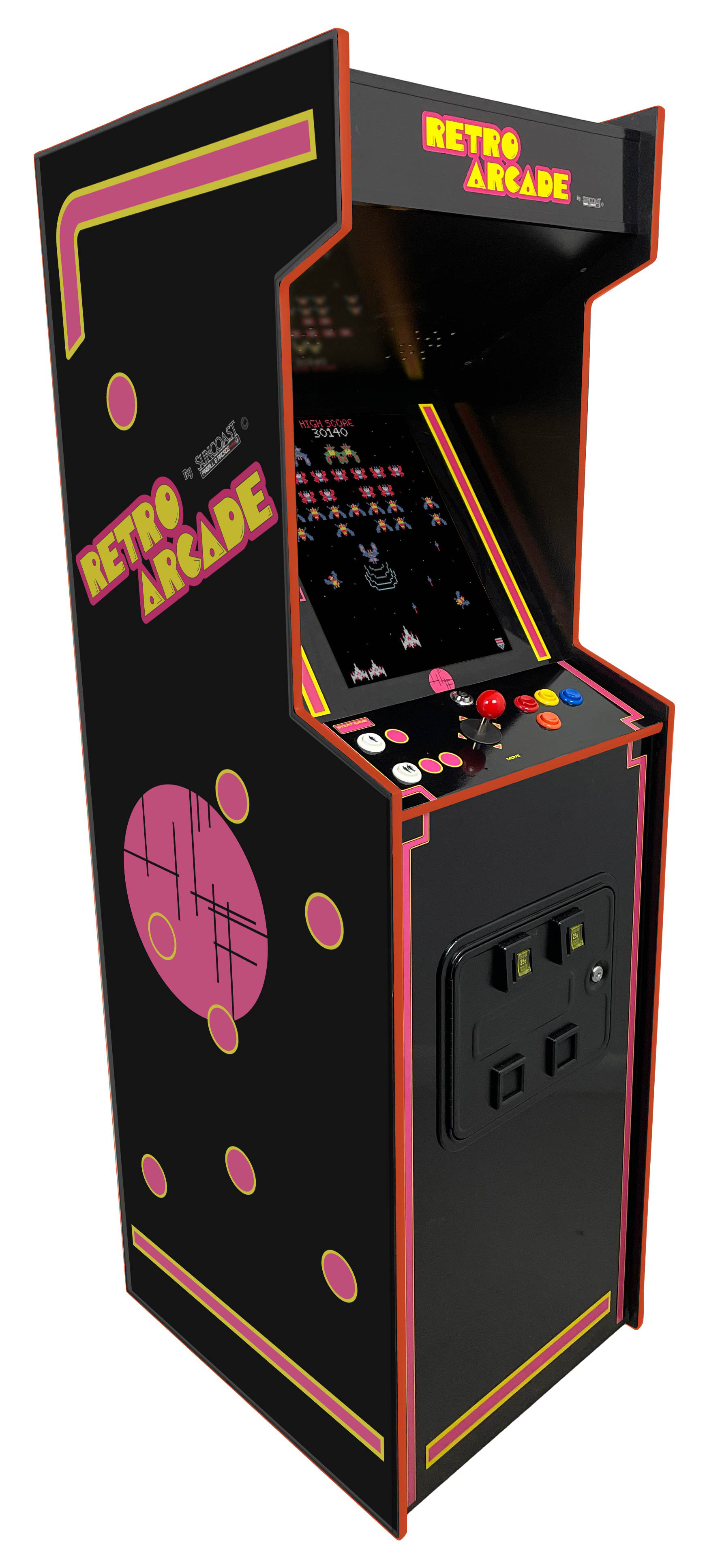 Suncoast Arcade Full Size Arcade Machine with 19" Monitor and 516 Retro ...