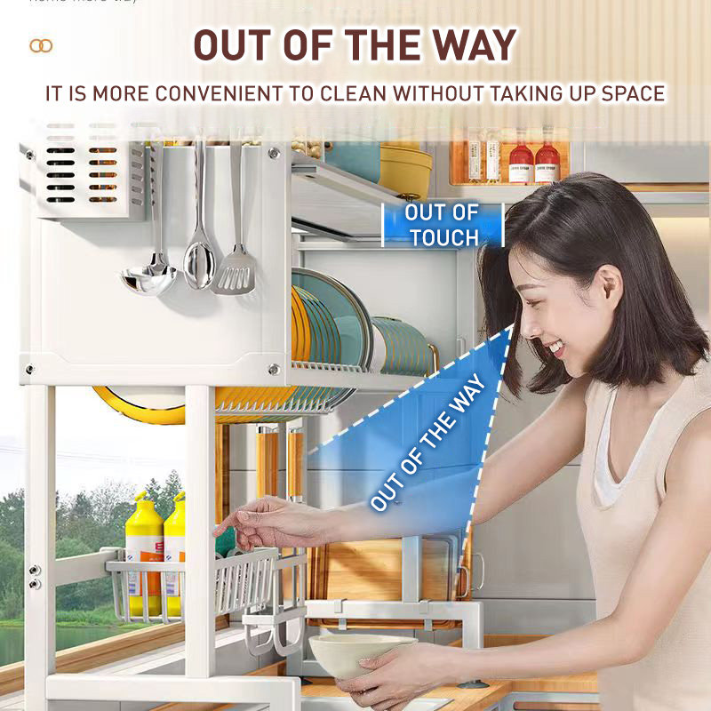 INO Design Color Stainless Steel Countertop Dish Rack | Wayfair