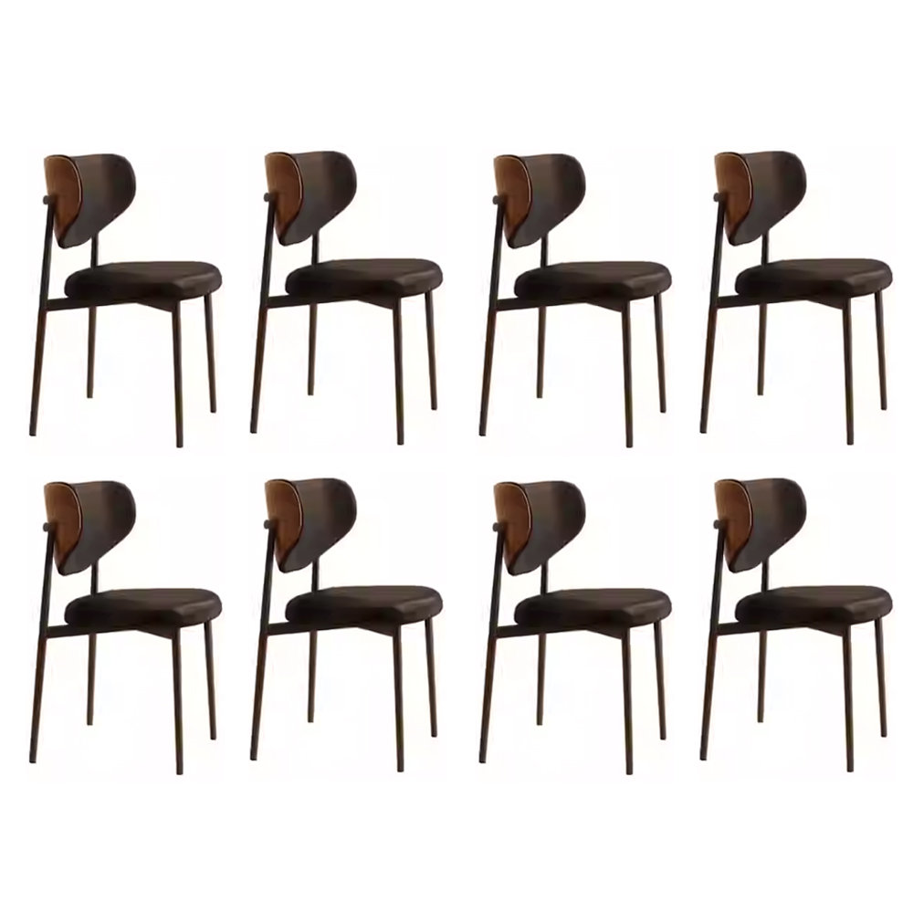 Sleek Surface Designs Simple Leisure Comfortable Soft Dining Chairs ...