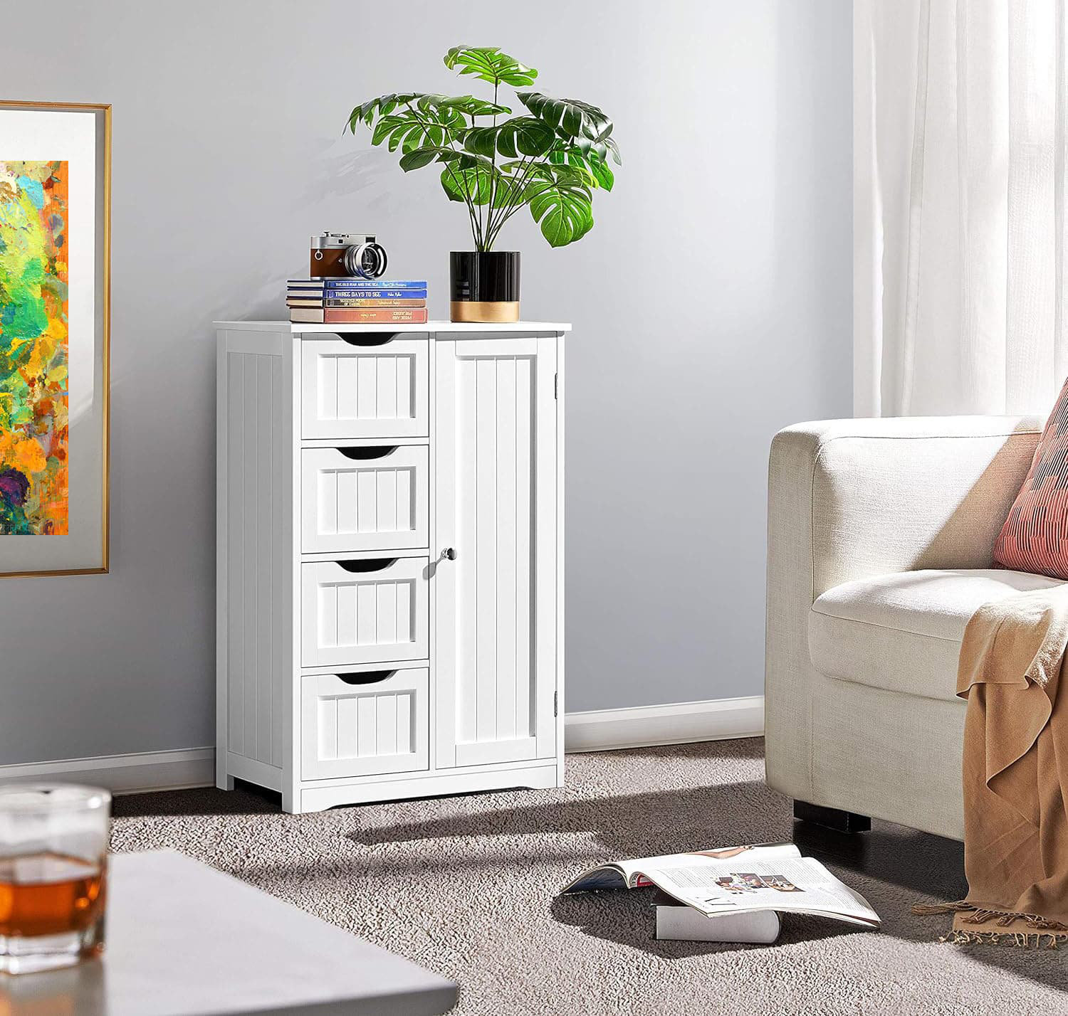 Red Barrel Studio® Mishaun Bathroom Cabinet | Wayfair