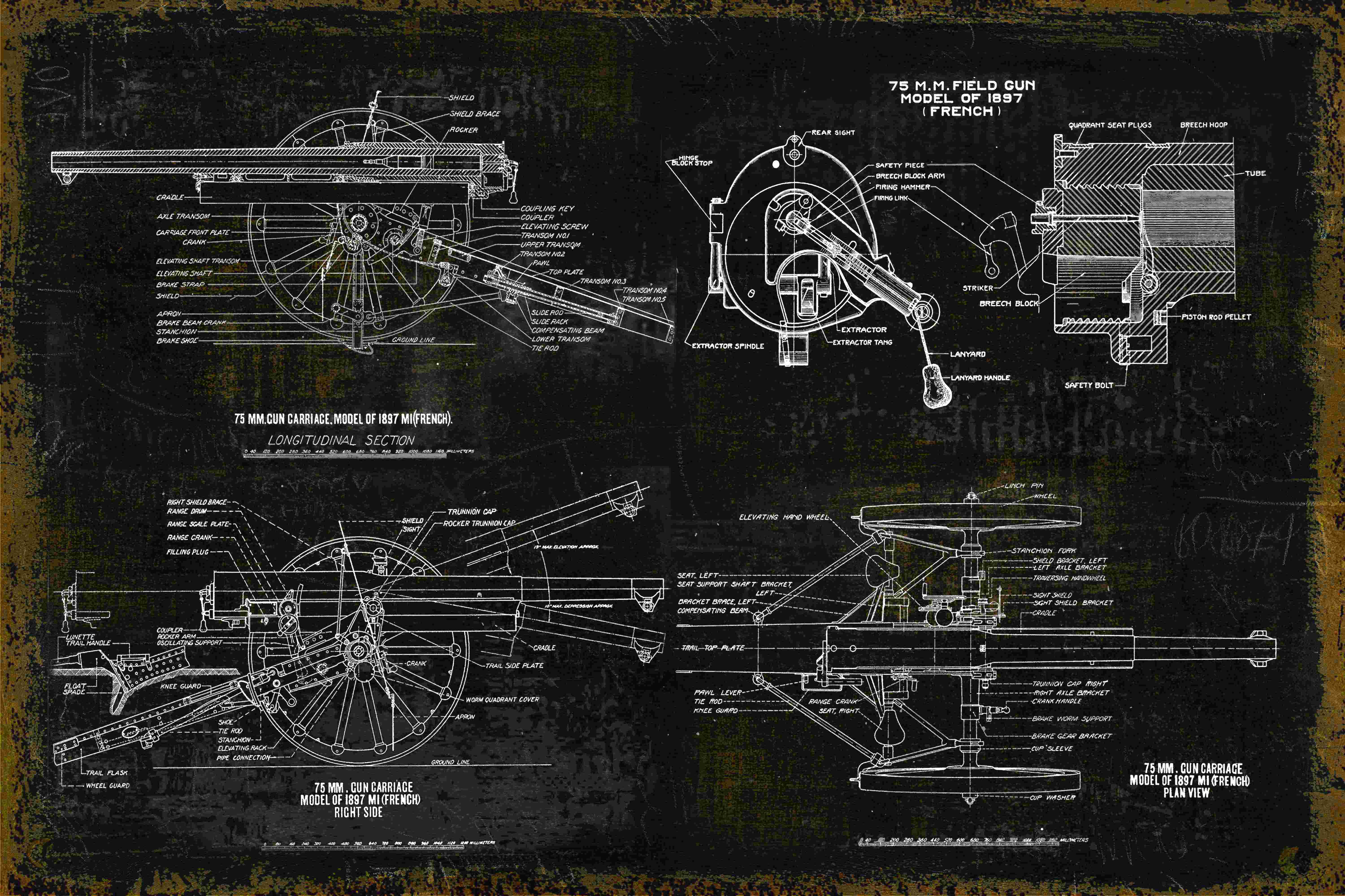 Williston Forge Old Drawing 19 - Wrapped Canvas Graphic Art | Wayfair