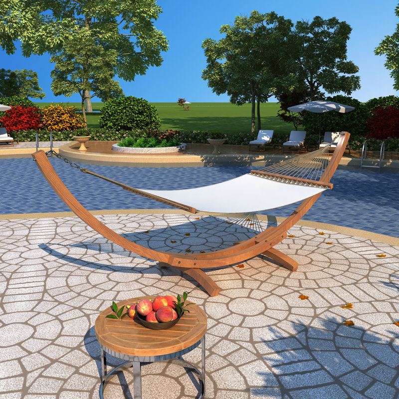 Arlmont & Co. Sadina Wood Standard Hammock Stand & Reviews | Wayfair