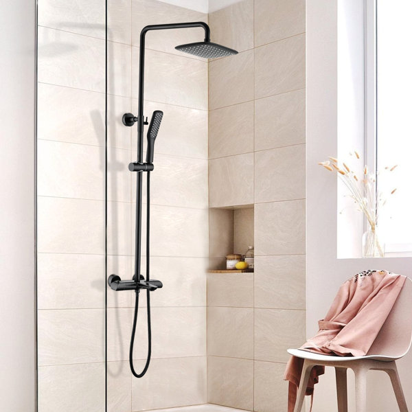 ACME Furniture Thermostatic Complete Shower System with Rough in-Valve ...