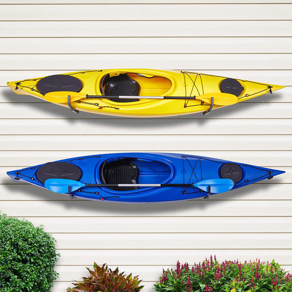 Arlmont & Co. Kayal Metal Wall Mounted Adjustable Kayak Rack & Reviews ...