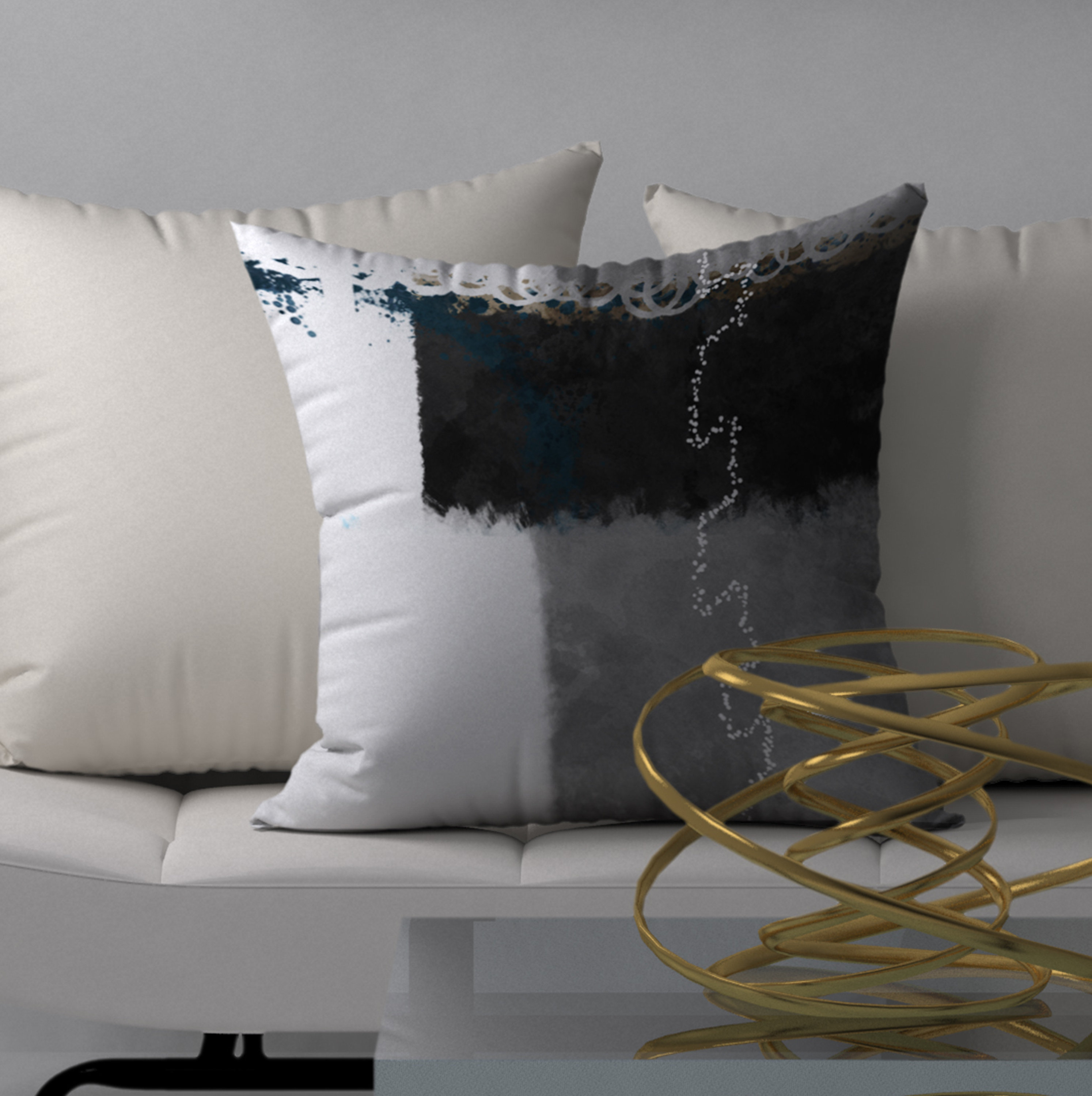 LeRoi Products Power Decorative Square Pillow Cover & Insert | Wayfair