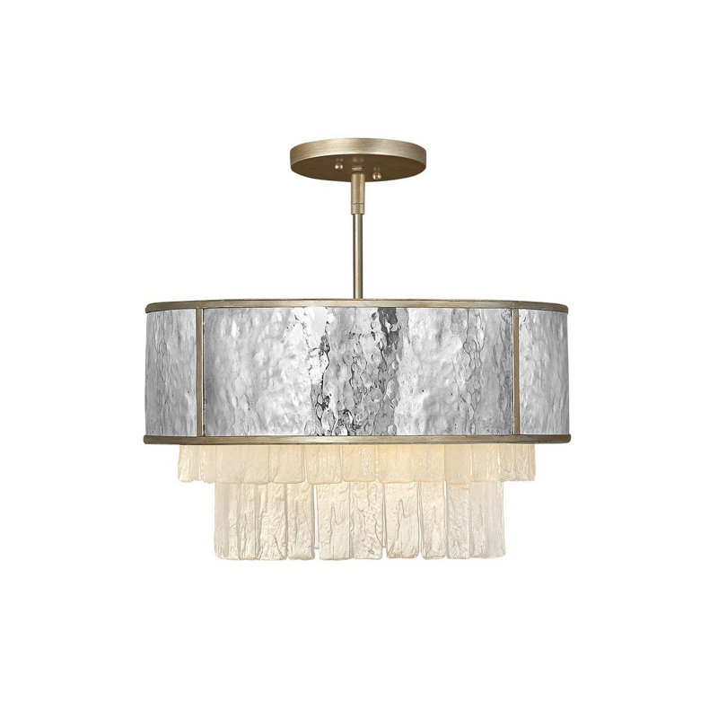 Fredrick Ramond Reverie 20" Four-Light Convertible Pendant w/ Hammered ...