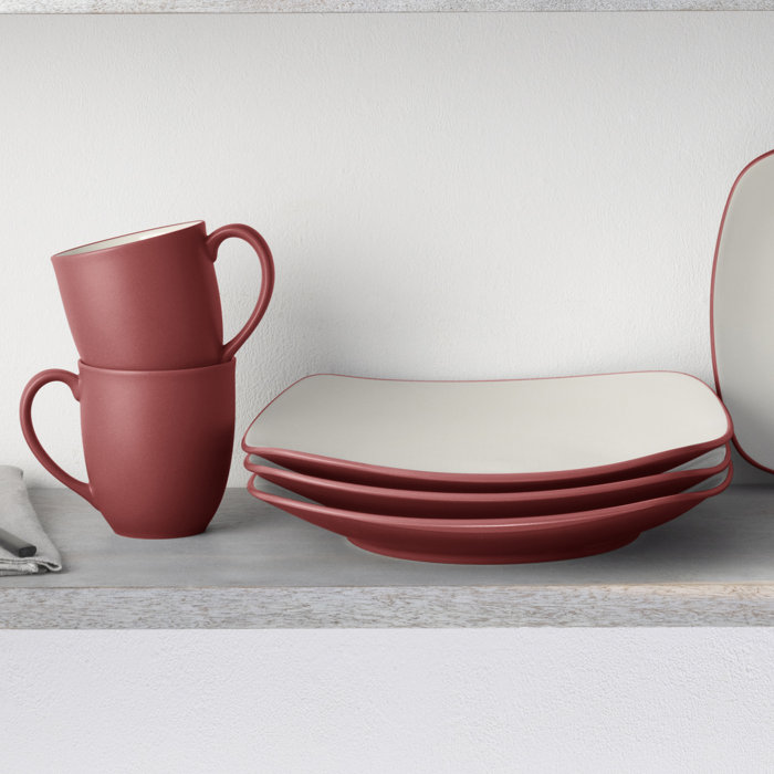 Noritake Colorwave 16-Piece Square Dinnerware Set, Service for 4 ...