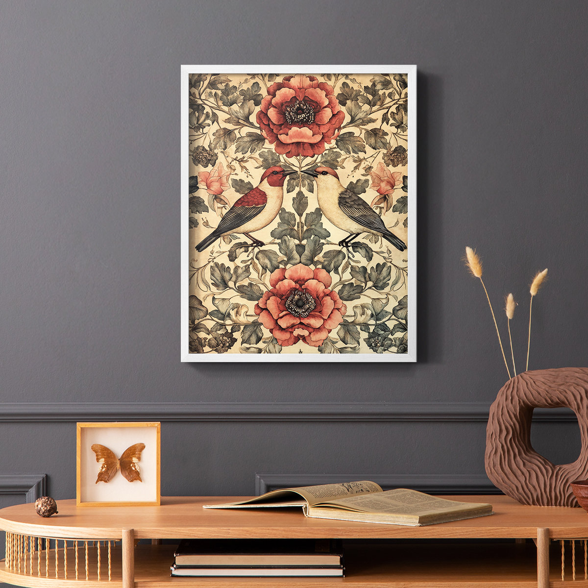 Red Barrel Studio® WM MORRIS Series CDIV -Premium Framed Print -Ready ...