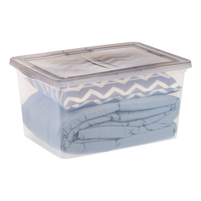Wayfair Basics® Didmarton Snap Top Plastic Storage Box & Reviews | Wayfair