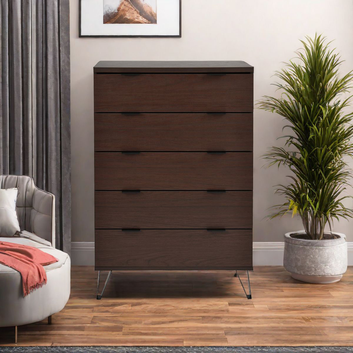Corrigan Studio® 5 Drawer Wide Chest | Wayfair