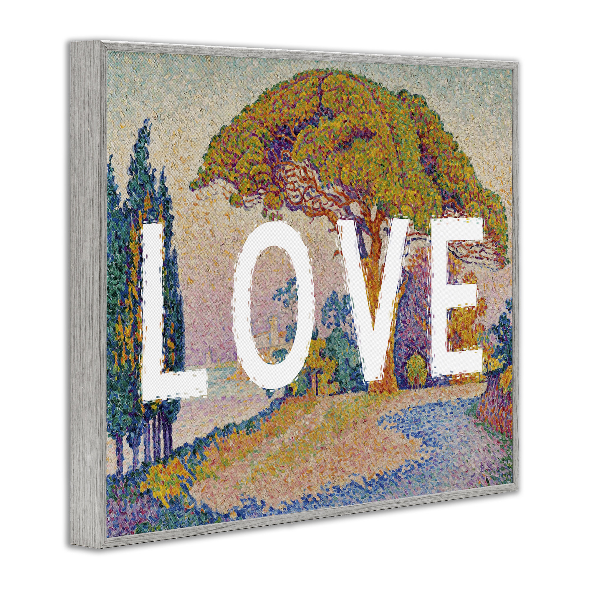 Ebern Designs Impressionist Love over Landscape Giclee Art by Daphne Polselli - Wayfair Canada