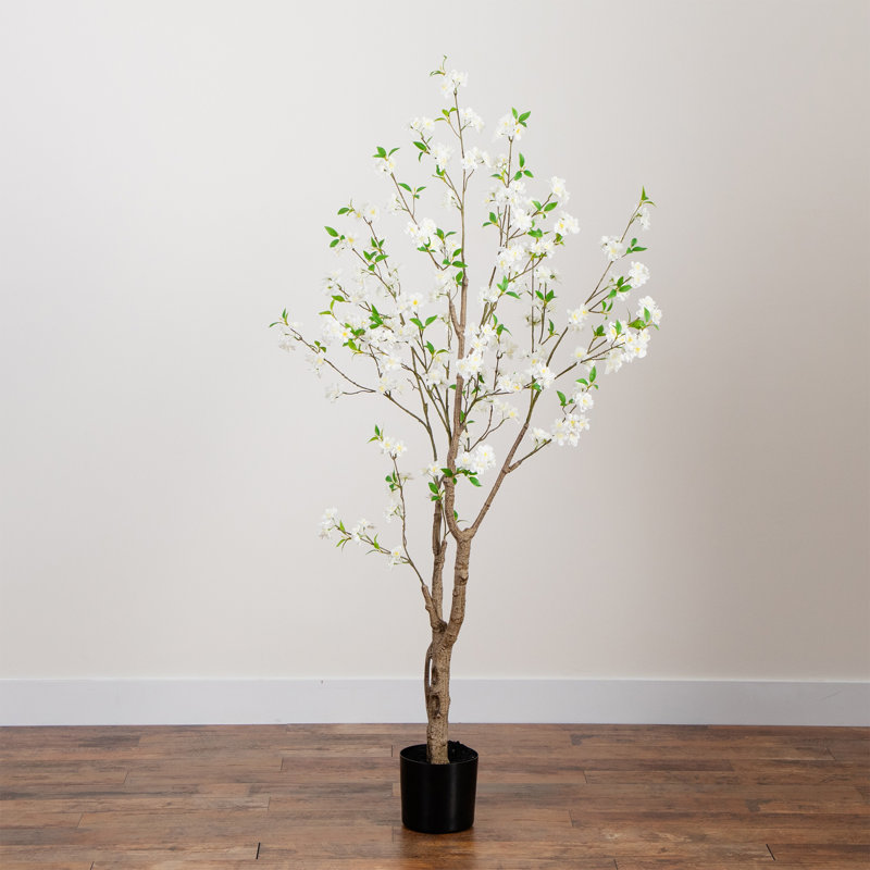 Primrue 6ft. Artificial Deluxe Cherry Blossom Tree | Wayfair