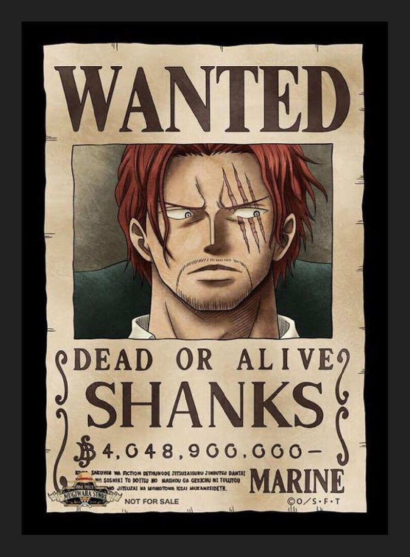 Trinx One Piece Wanted Shanks Framed On Paper Print | Wayfair