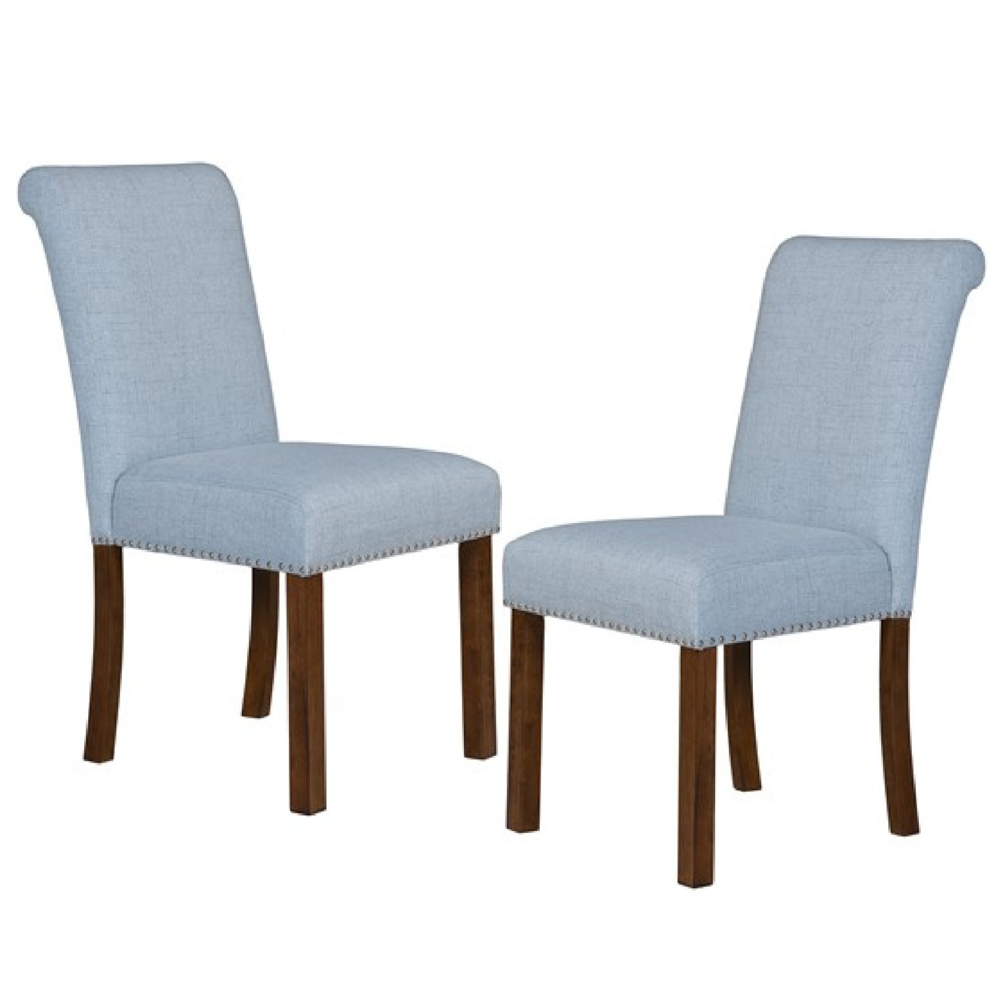 Bloomsbury Market Comfortable Nailhead Trim Dining Chairs Polyester ...