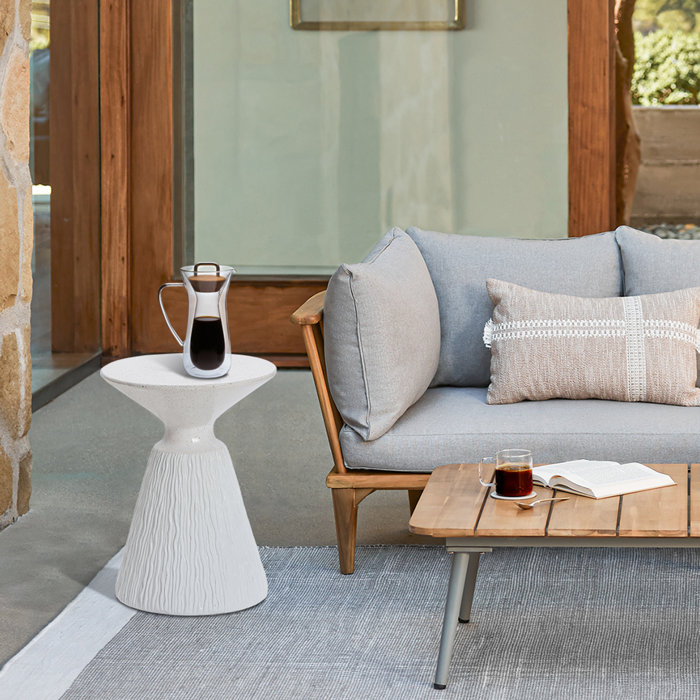 Wrought Studio Dequesha Magnesium Oxide Side Table - Wayfair Canada