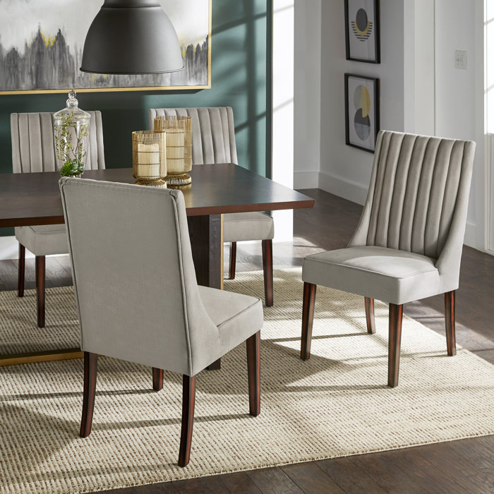 Lark Manor Aleysia Upholstered Channel Back Dining Side Chair & Reviews ...