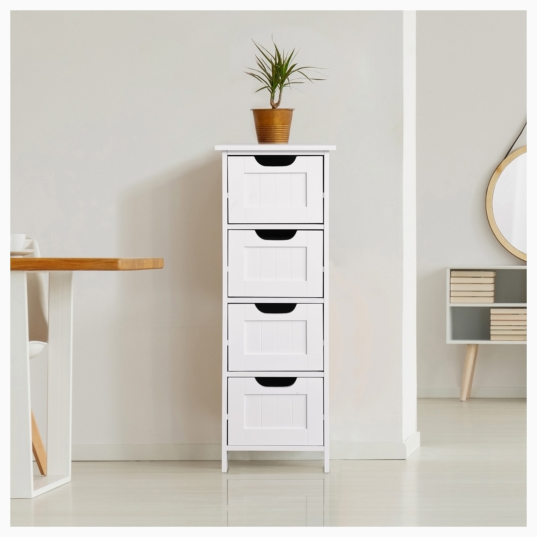 Winston Porter Mickyle Freestanding Bathroom Cabinet - Wayfair Canada