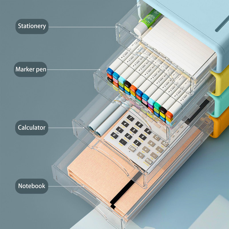 Inbox Zero Desk Organizer with Drawers | Wayfair