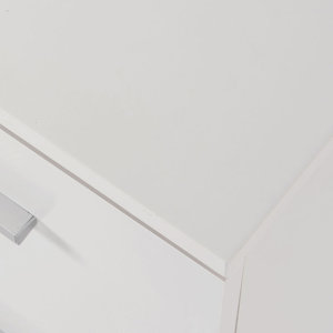 Latitude Run® Computer Desk with 3 Drawers, 1 Door and 1 Storage Shelf ...