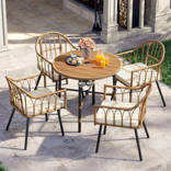 Bay Isle Home 4 - Person Square Outdoor Dining Set | Wayfair