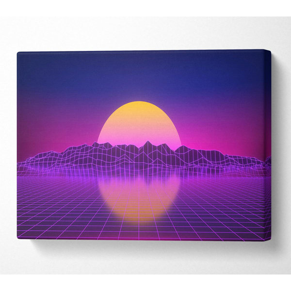 Metro Lane The Sun Retro - Wrapped Canvas Art Prints | Wayfair.co.uk
