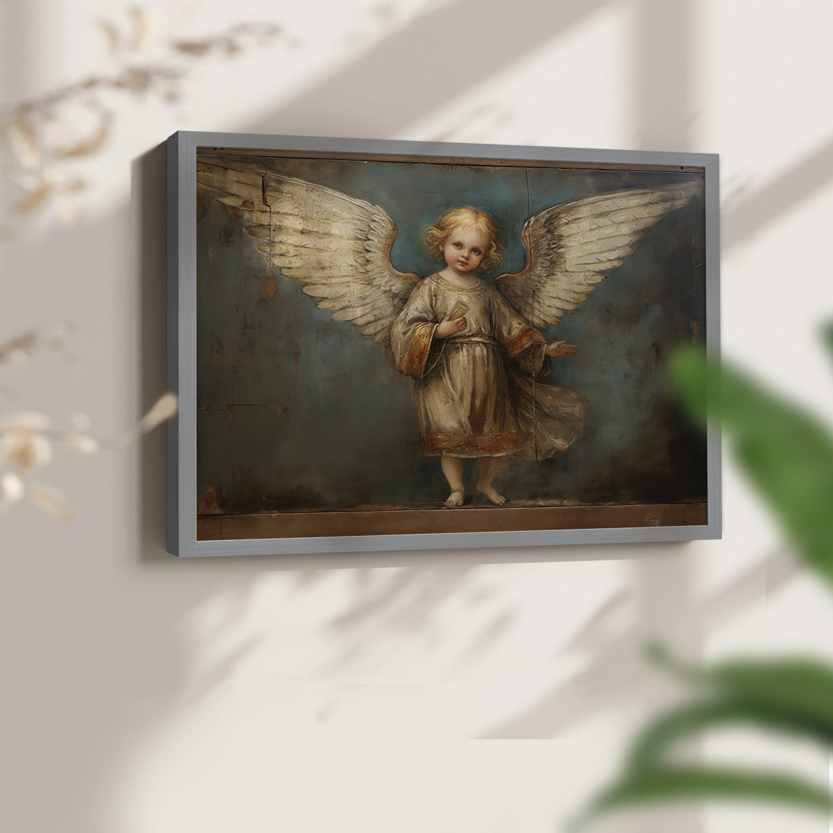 Trinx Angels From Above-LI -Framed Print - Restickable | Wayfair