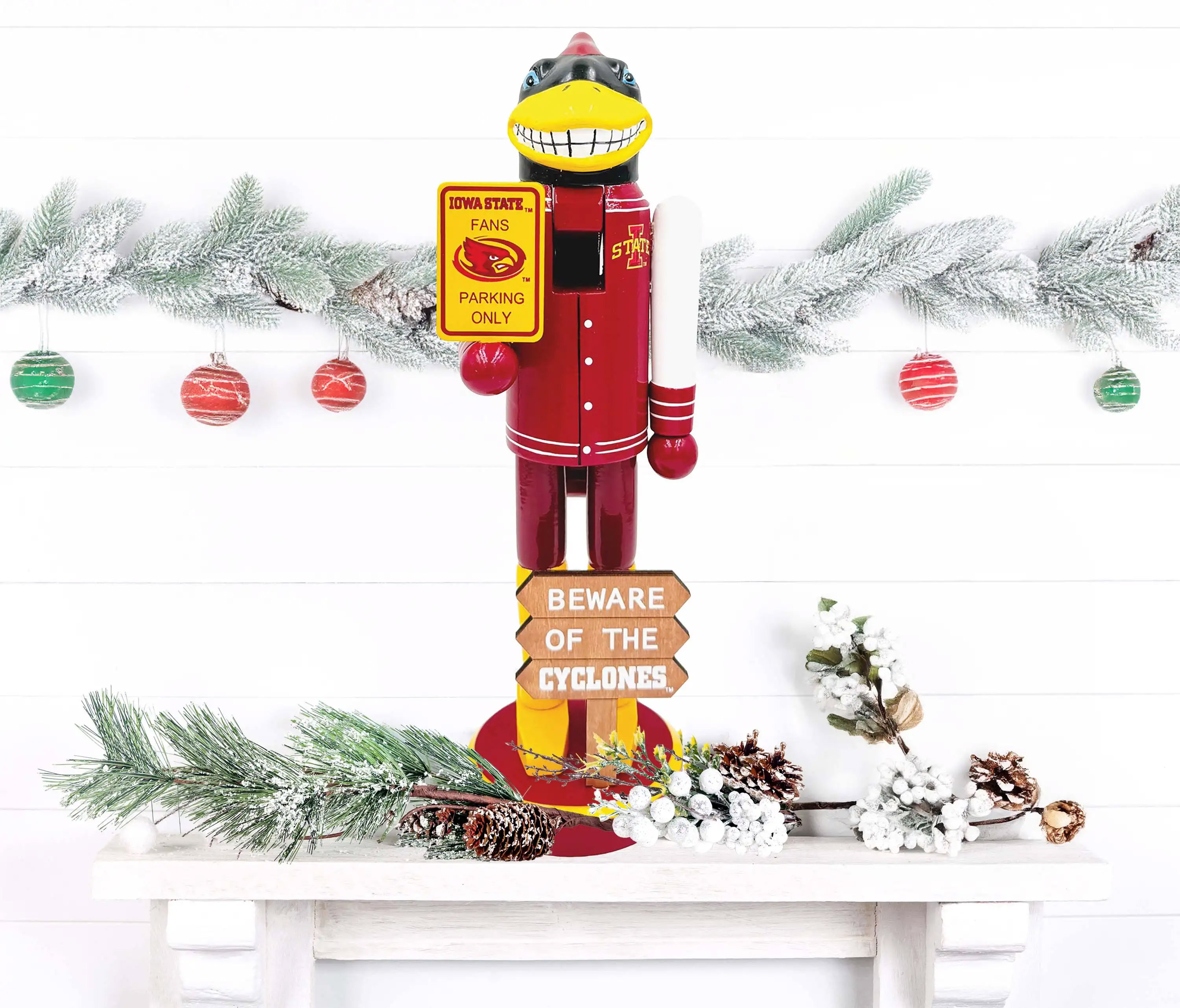 Santa's Workshop 12” Iowa State Beware of the Cyclones Nutcracker | Wayfair