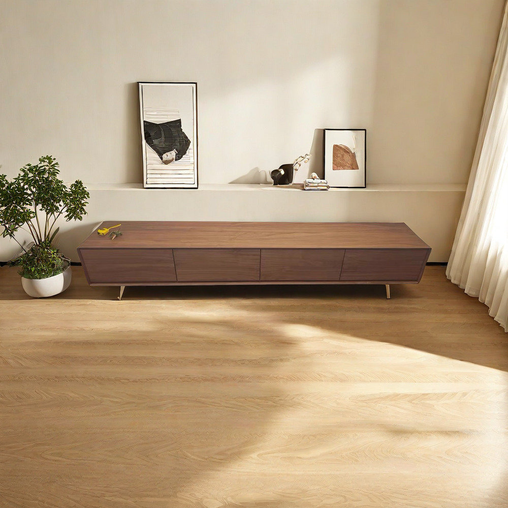 ComfyFurnituress Large Capacity Hidden Handle TV Stand 86.61'' Media ...