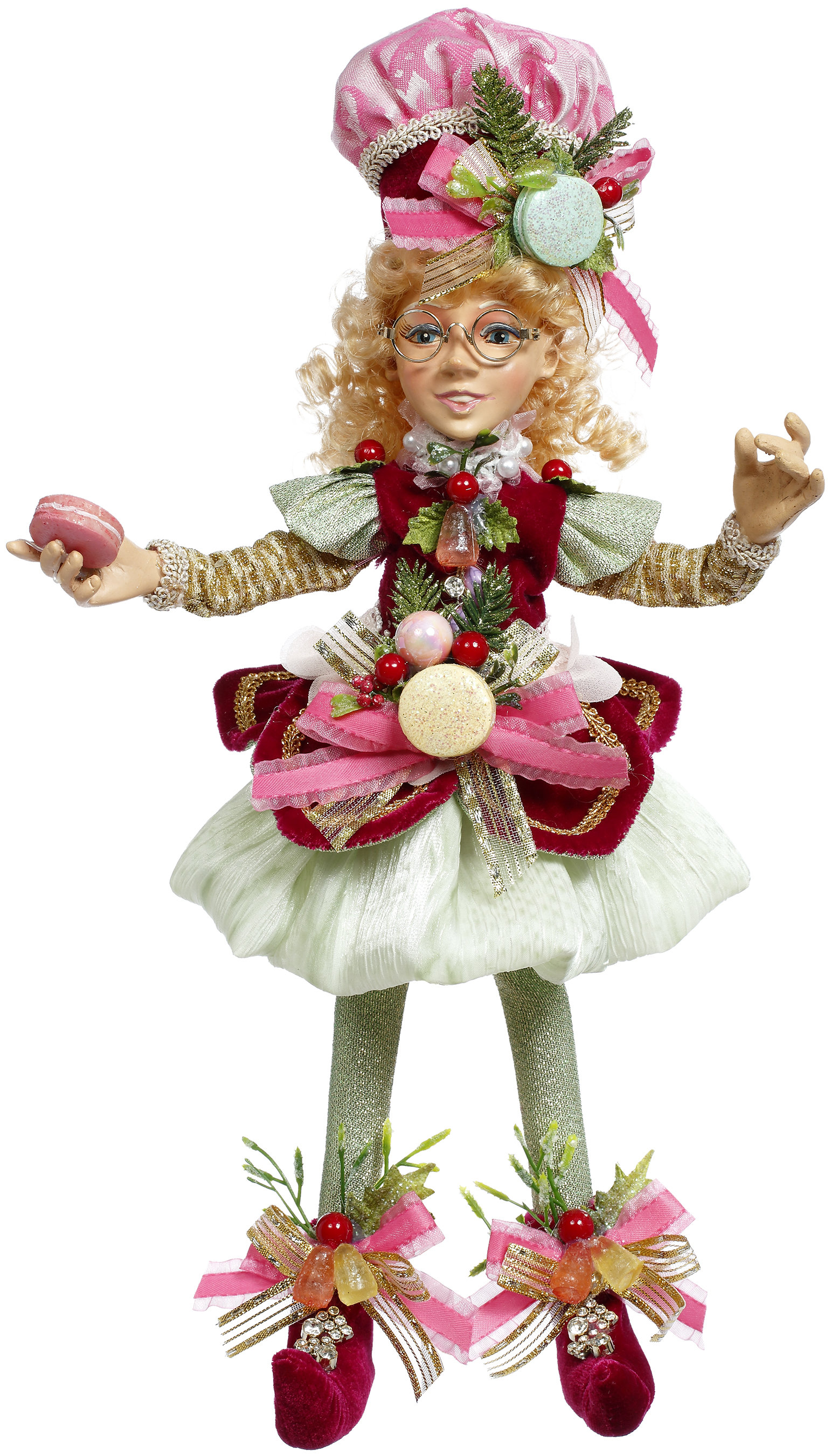 Mark Roberts North Pole Pretty In Pink Elf, Small - 14 Inches | Wayfair
