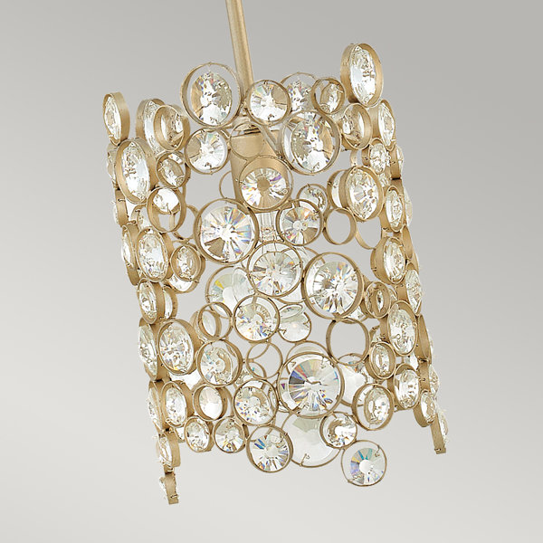 Canora Grey Zarate 1-Light Crystal Rectangle Pendant | Wayfair.co.uk