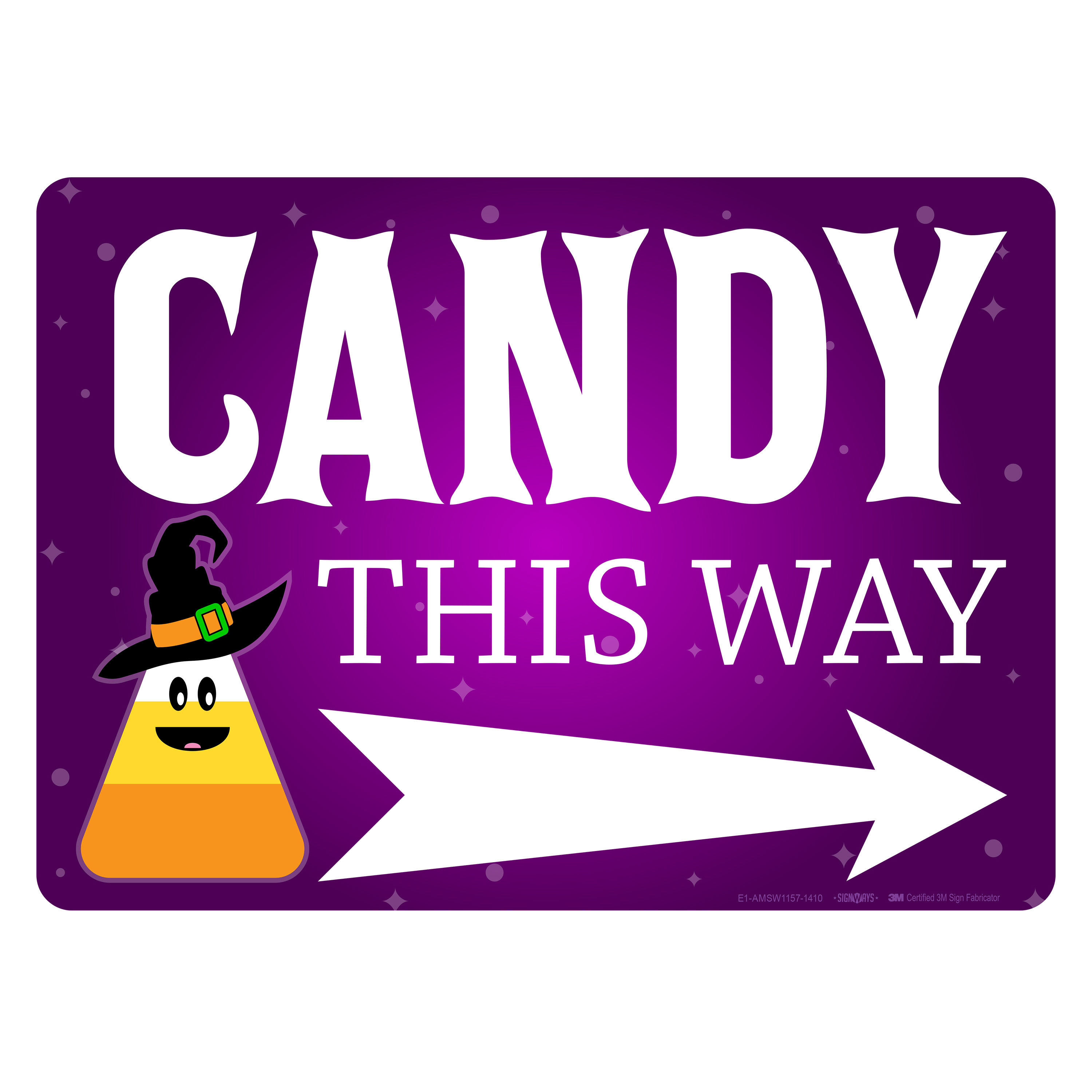 The Holiday Aisle® Donelda Halloween Candy This Way, Pointing Right ...