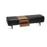 Creative bed end stool Leather Match Upholstered Storage Bench | Wayfair