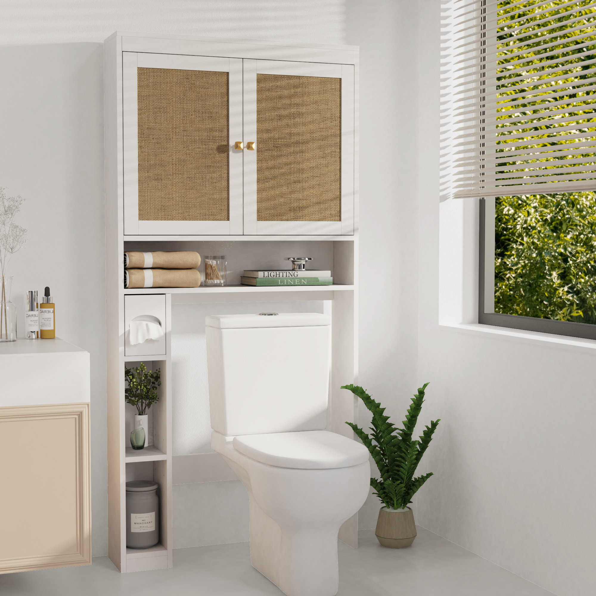 Latitude Run® Chahat Drill / Screw Over The Toilet Storage & Reviews ...