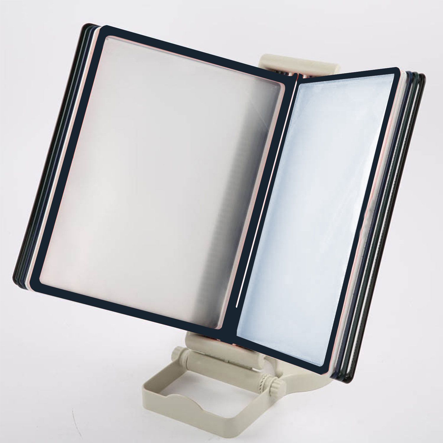 MT Displays M&T Displays Desk Reference Organizer With 10 Black Double ...