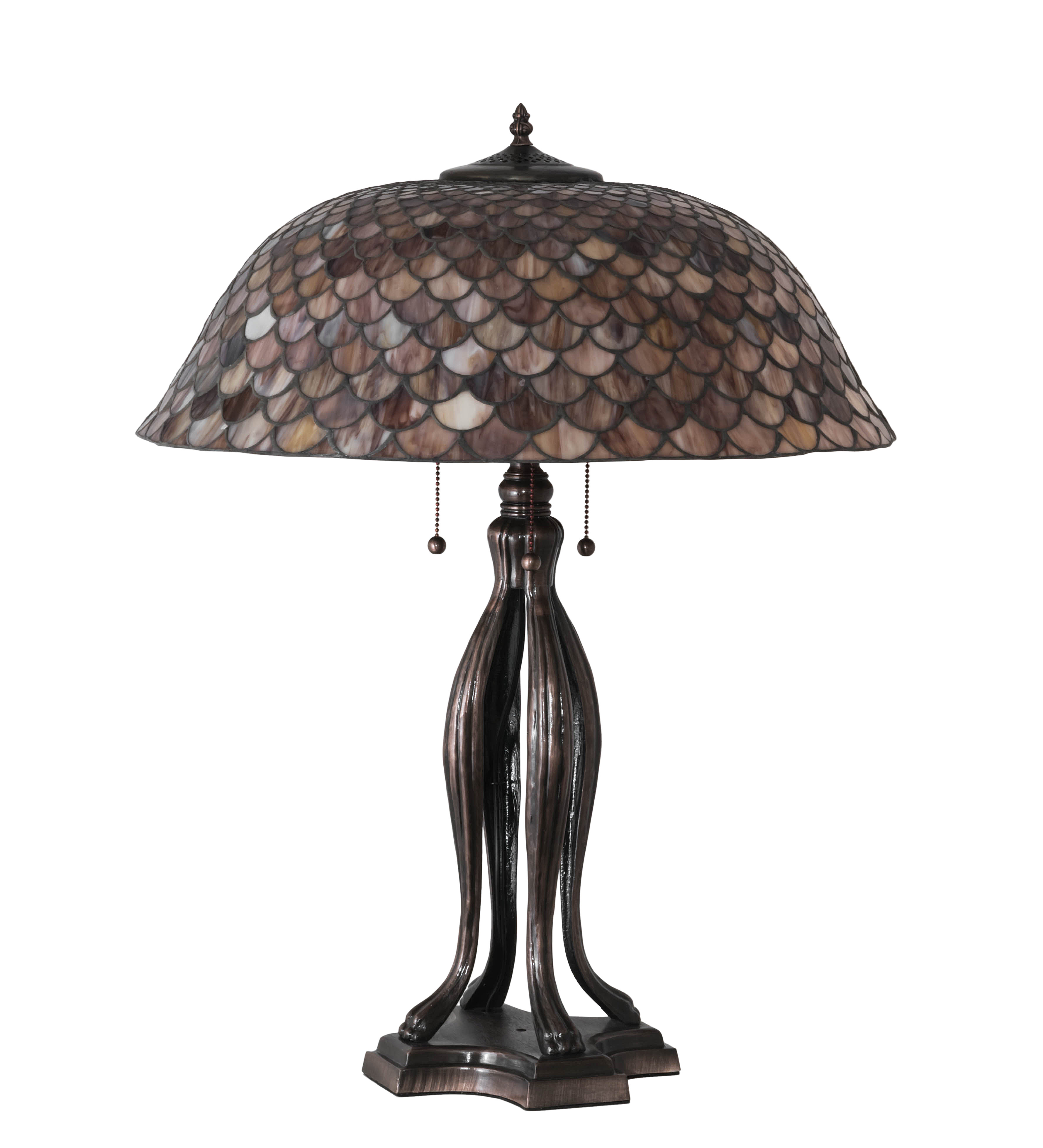 Meyda Lighting 30" High Fishscale Table Lamp | Wayfair