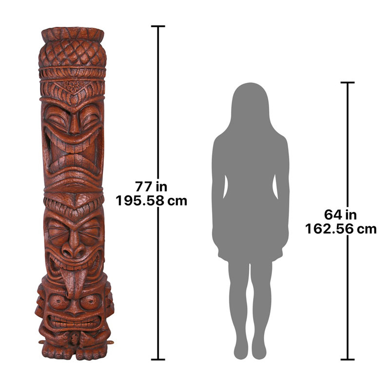 Design Toscano Grand Island Tiki Totem Statue | Wayfair
