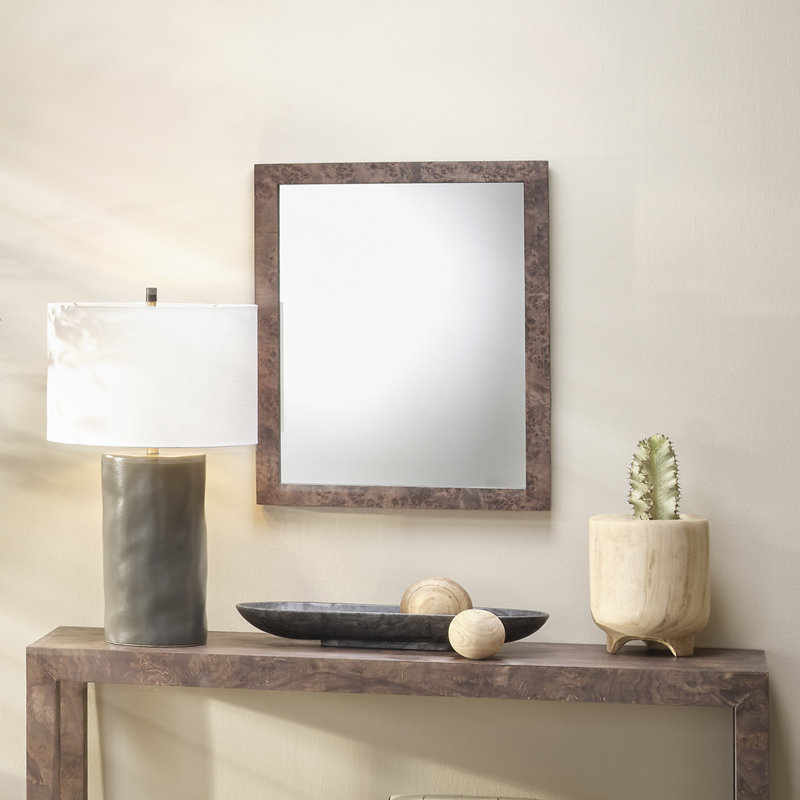 Jamie Young Company Chandler Wood Framed Wall Mounted Accent Mirror ...