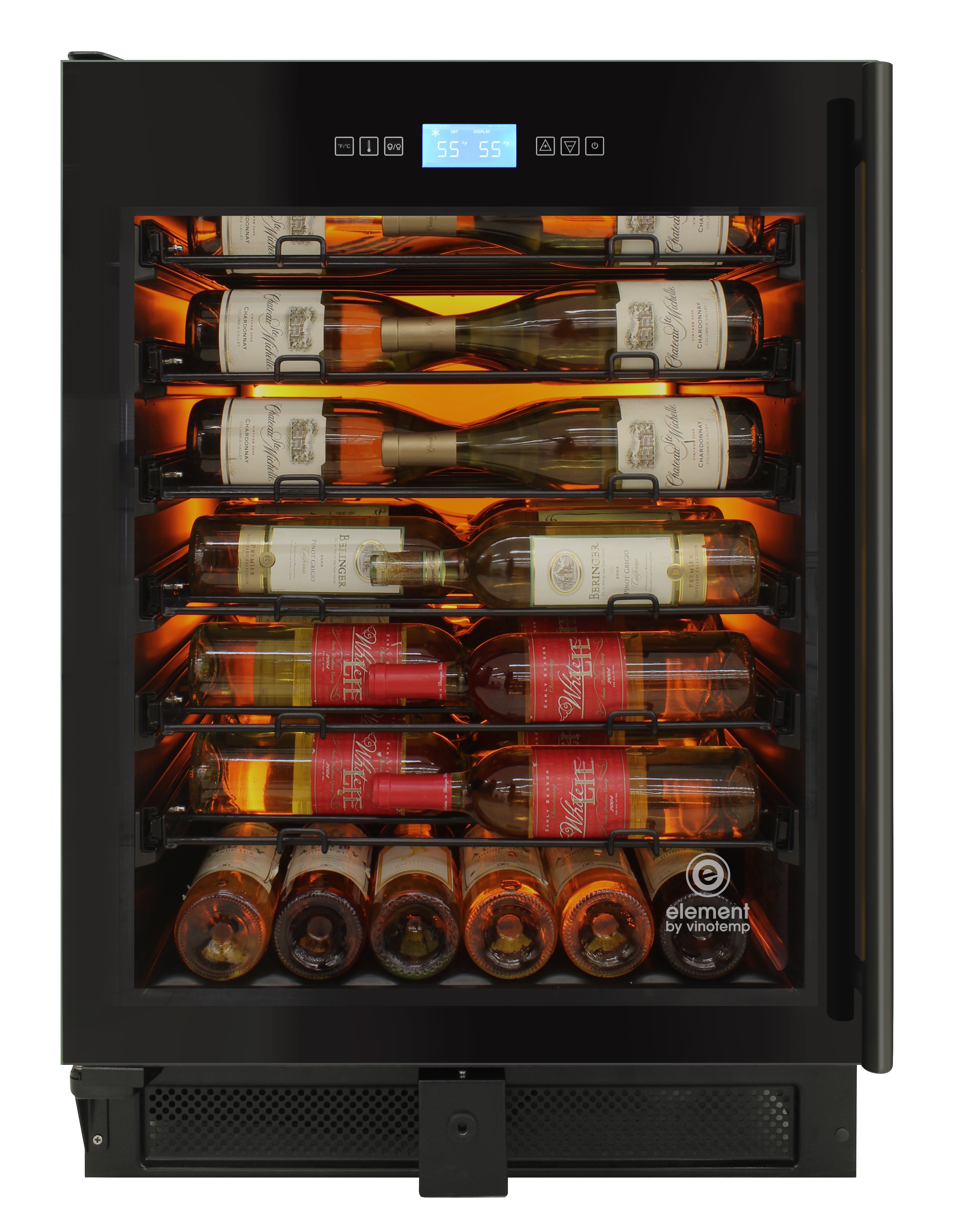Vinotemp 41 Bottle Single Zone Freestanding/Built-In Wine Refrigerator ...