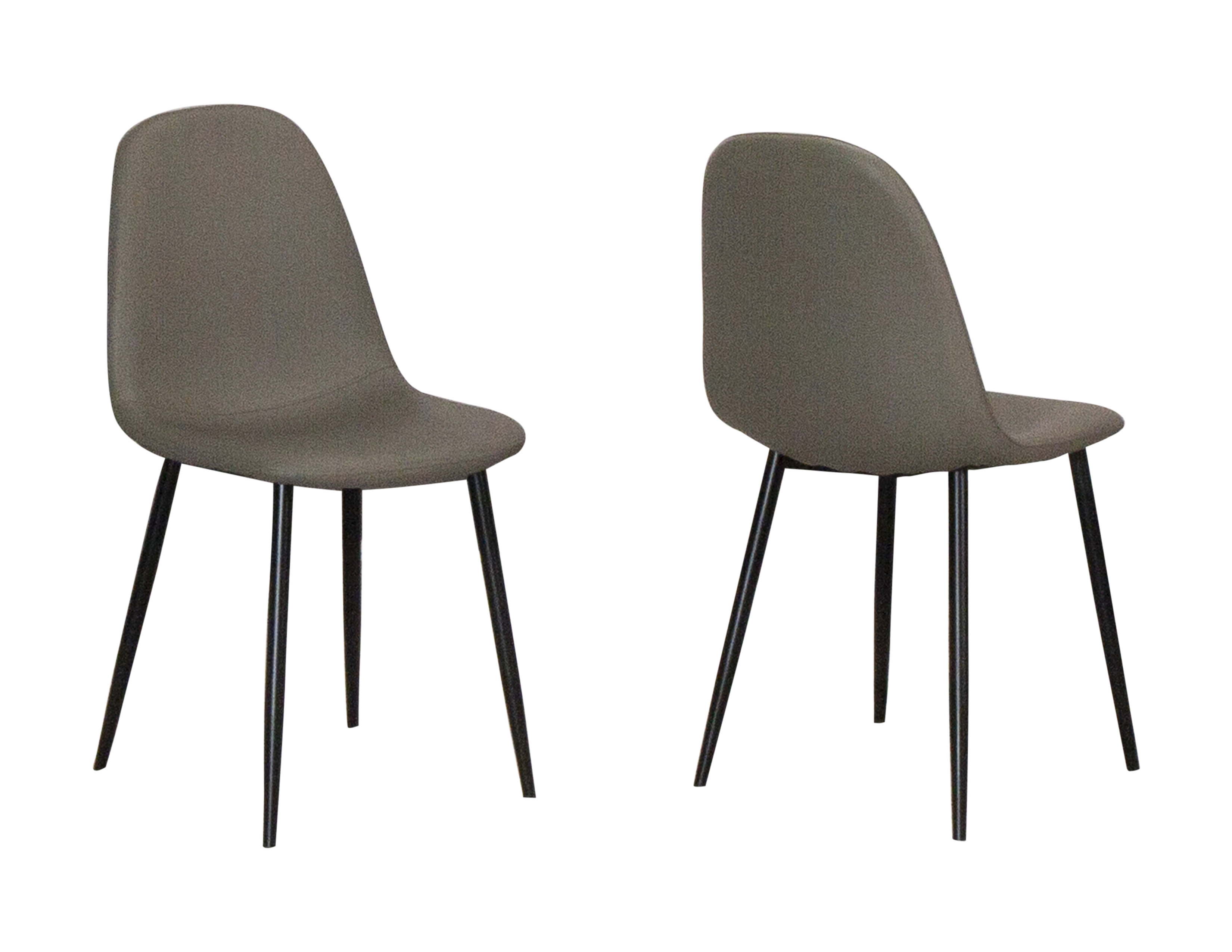 Corrigan Studio® Leda Dining Chairs | Set Of 2 | Matt Black Metal ...