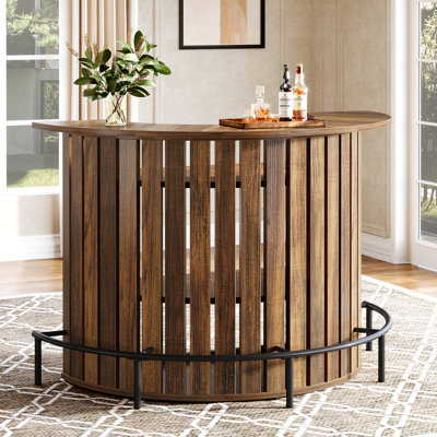 circular home bar