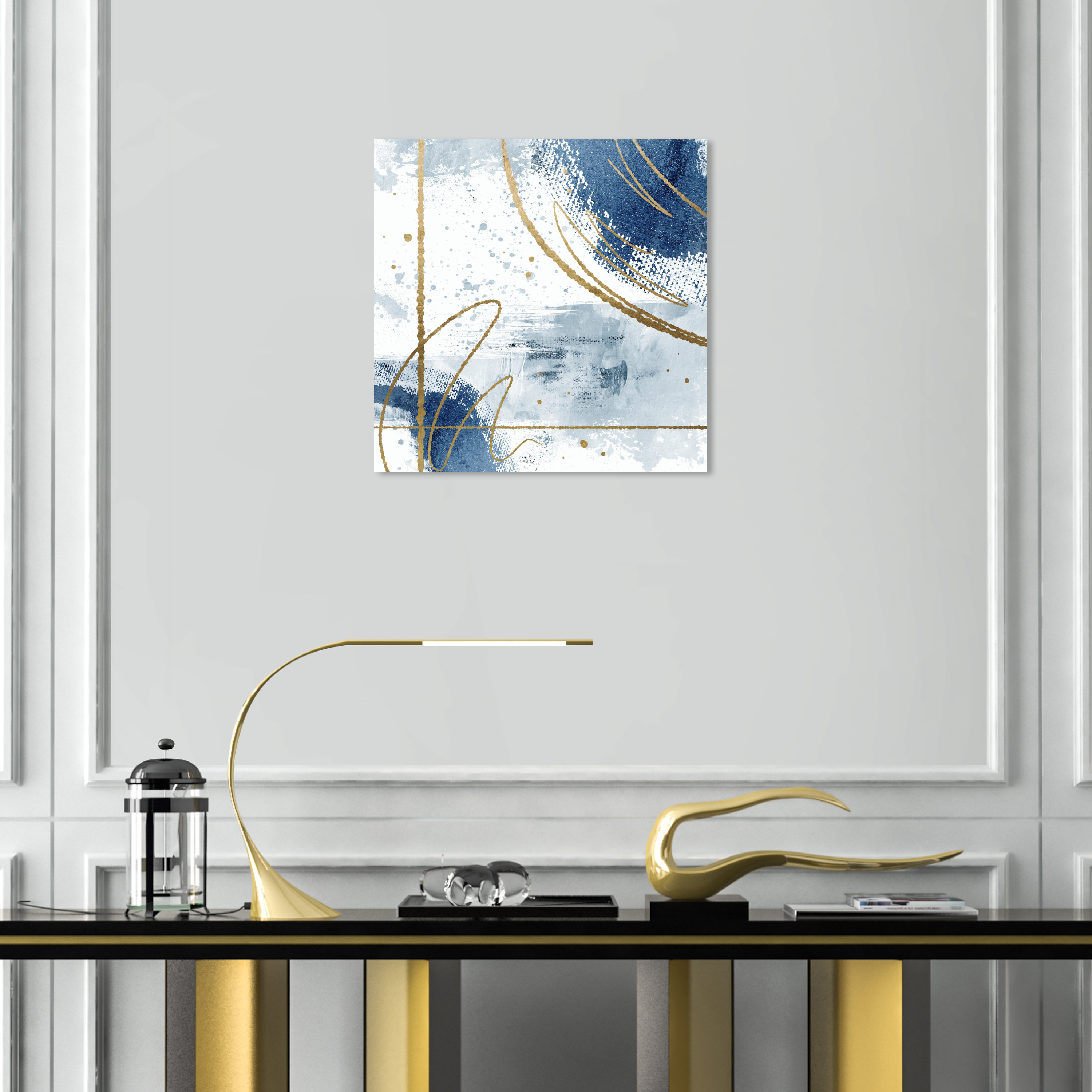 Everly Quinn Royal Blue Eyes Light - Graphic Art Print | Wayfair