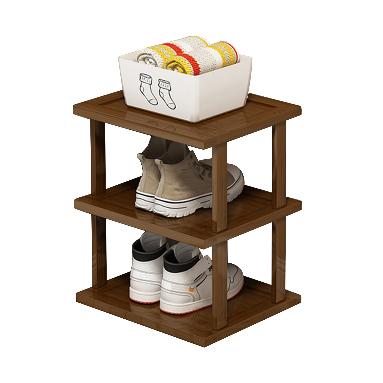 Red Barrel Studio® Bamboo Entryway Shoe Rack 3/5/7 Tiers Heavy Duty ...