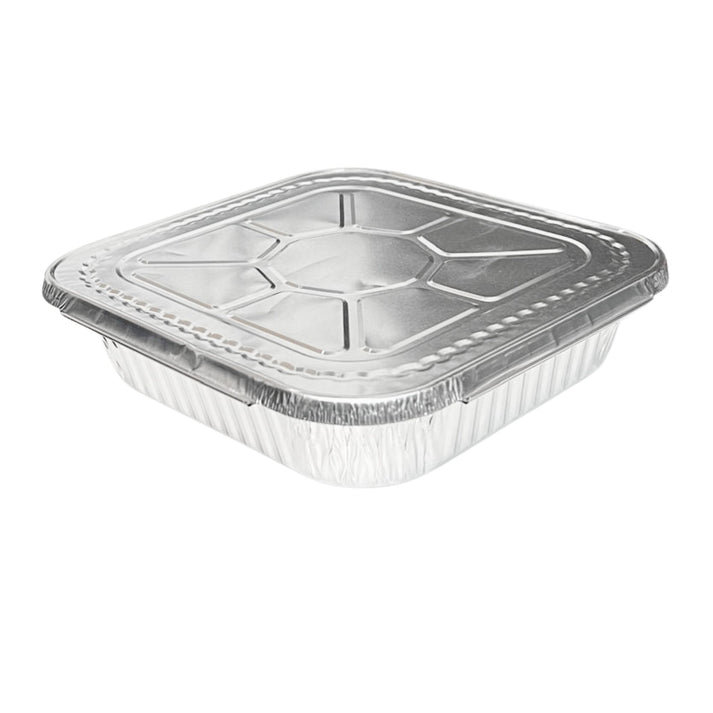 Nicole Fantini Disposable 8x8 Square Aluminum Pan with Aluminum Lids ...